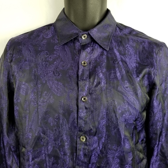 Zhe Lin | Shirts | Nwt Zhe Lin Club Button Front Shirt Defects Large ...